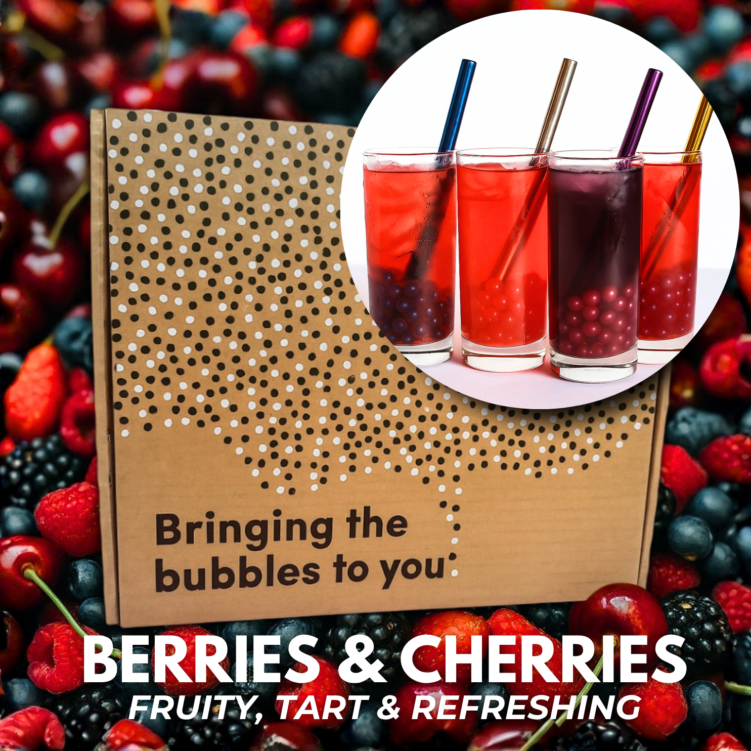 Berries & Cherries Fruit Refill Bubble Tea Kit – Bubble Panda