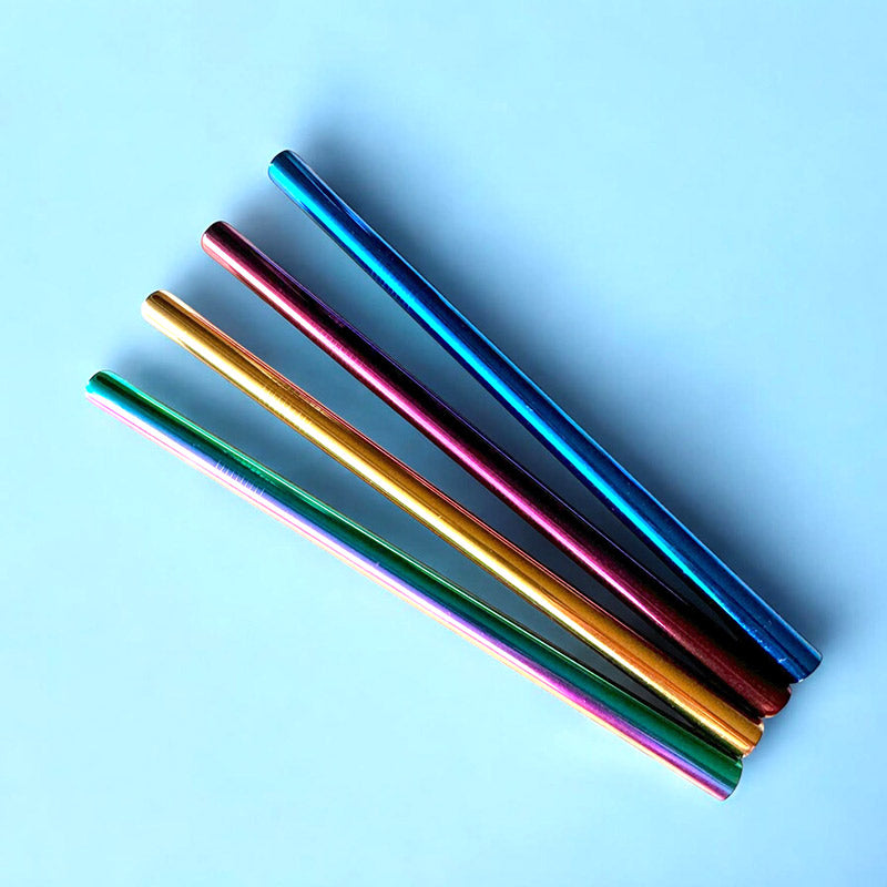 4 Metal Straw Set – Bubble Panda